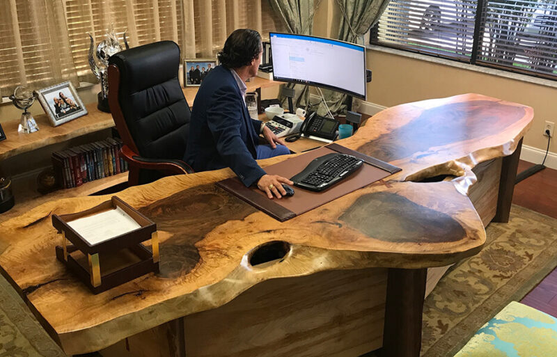 Desks in Tampa Bay - Gnarled Desk, Closer desk, 1000 Year Tree Desk