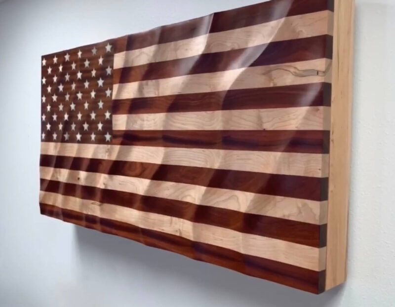 American Flag Cabinet Tampa Bay - Erdei Designs